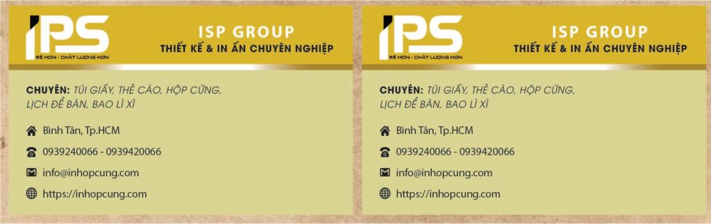 Giá in danh thiếp - Số #1 về giá